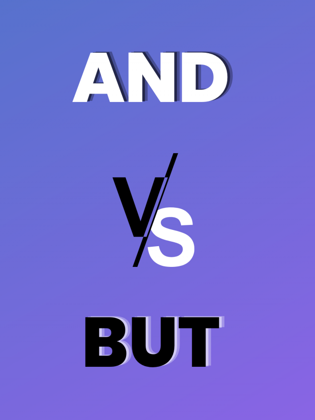 And vs but ─ What is the difference?