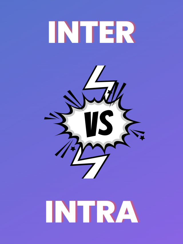 Inter vs Intra - Find the difference Trinka